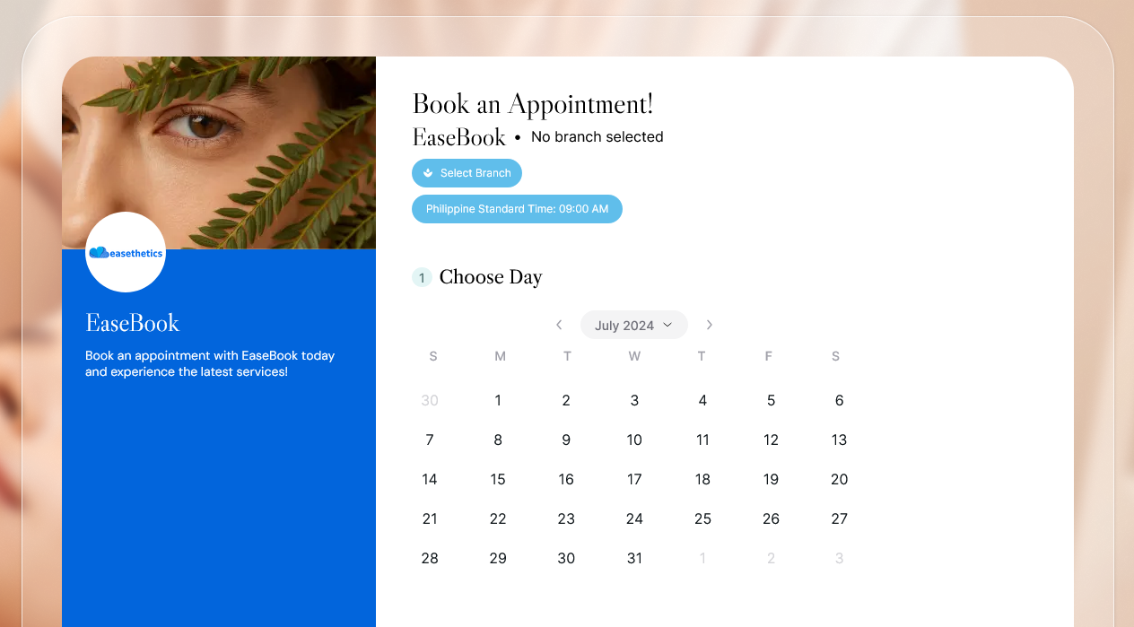 EaseBook - Easily book appointments at your favorite clinics!